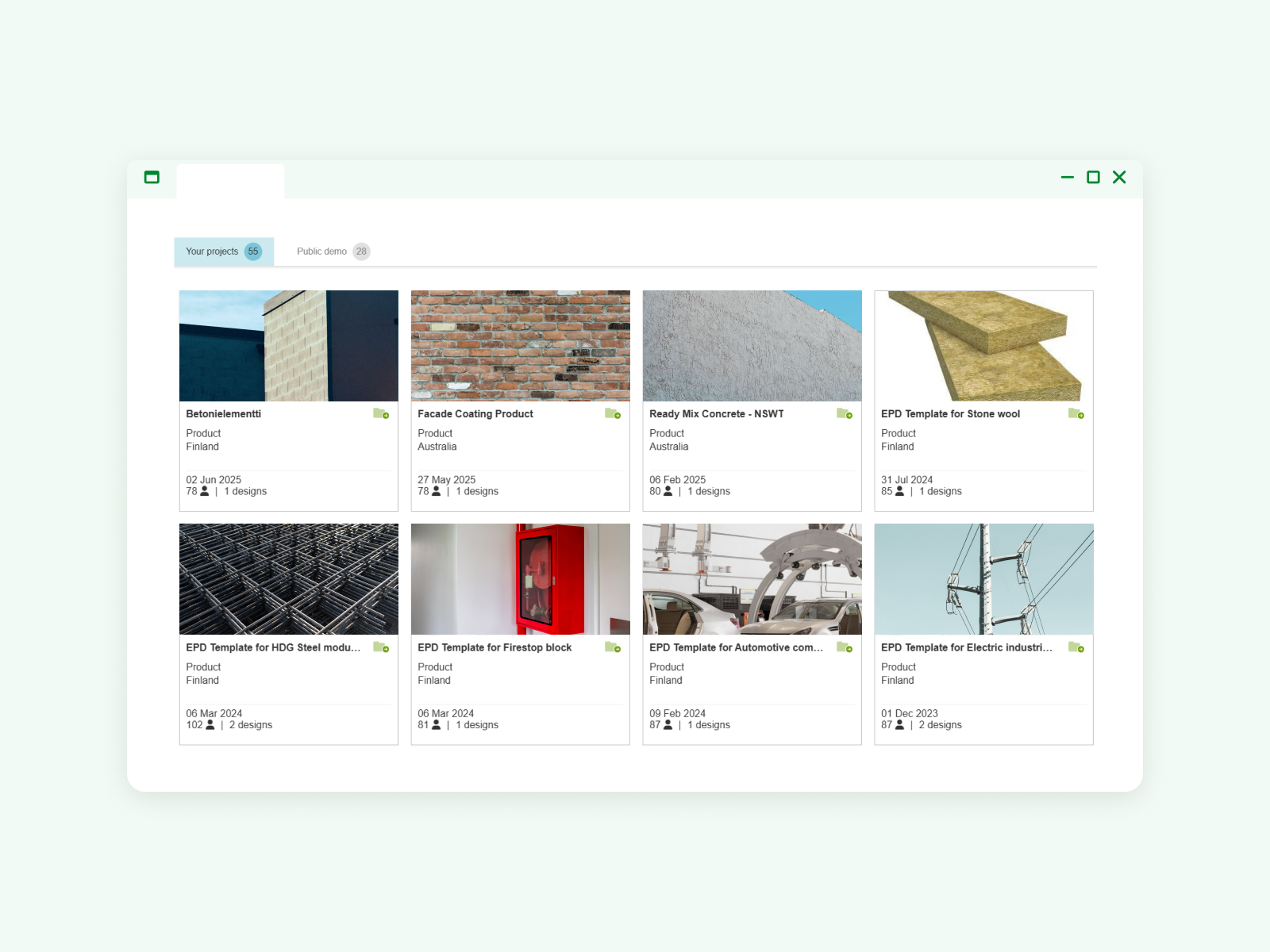 EPD-resa genom One Click LCA:s verktyg